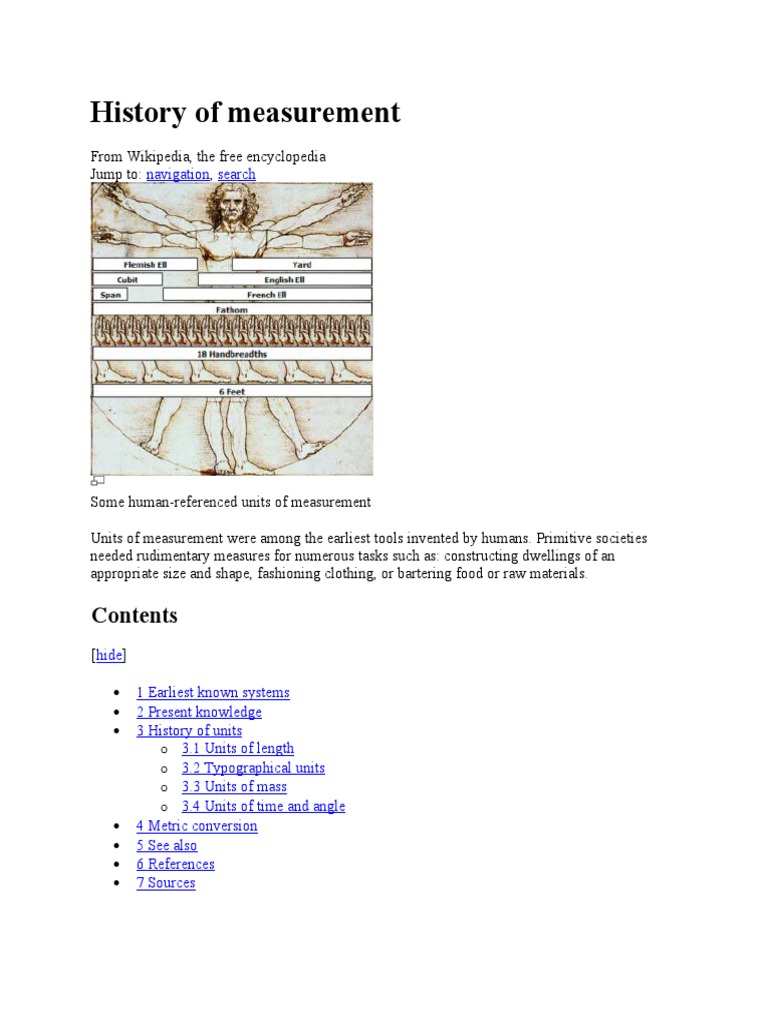 History of Measurement | PDF | Yard | Pound (Mass)