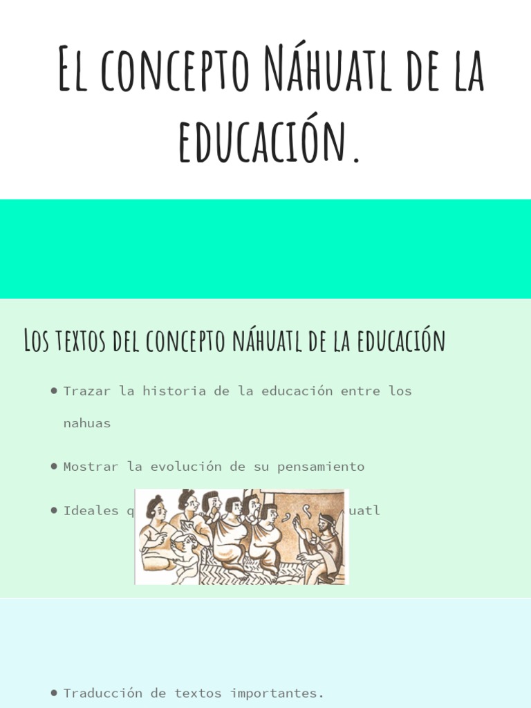 El Concepto Náhuatl de La Educación. | PDF | Náhuatl | Science