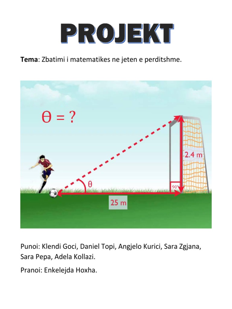 Projekt Matematike Zbatimi I Matematikes Ne Jeten Reale | PDF
