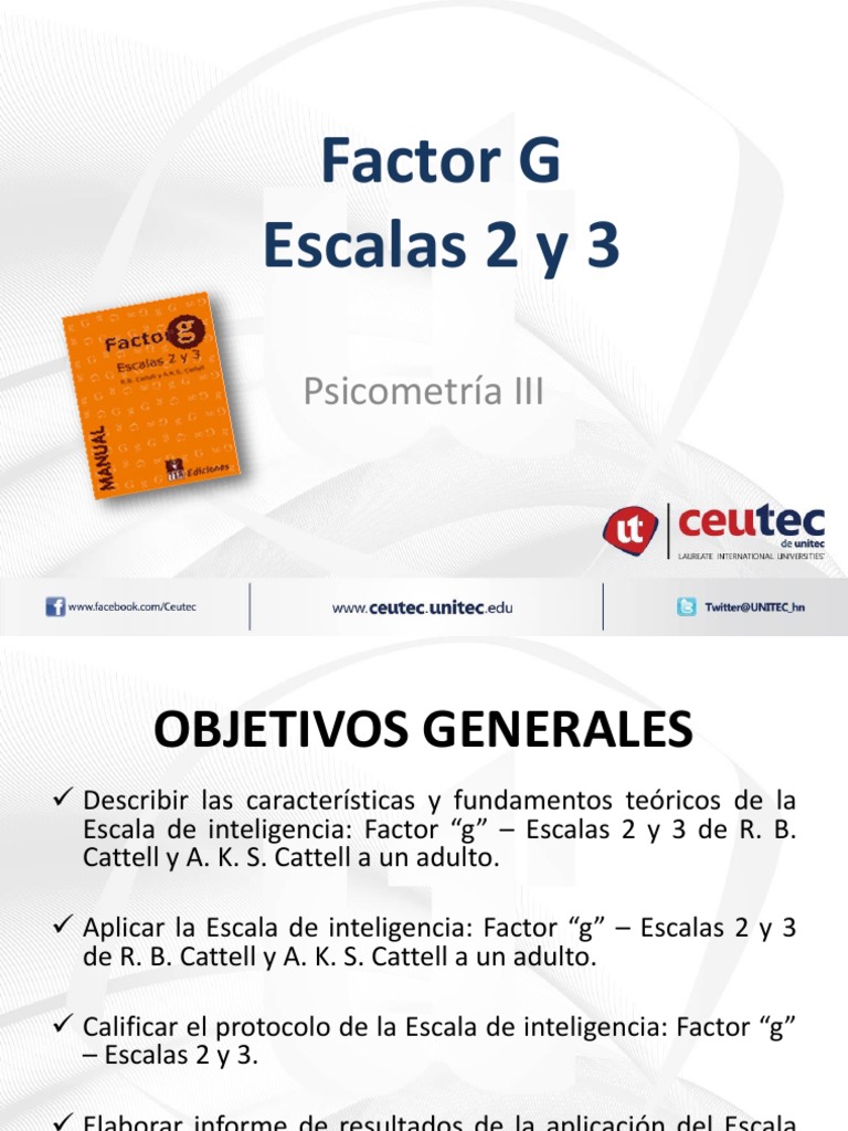 Factor G Escalas 2 3 | PDF | Adultos | Cognición