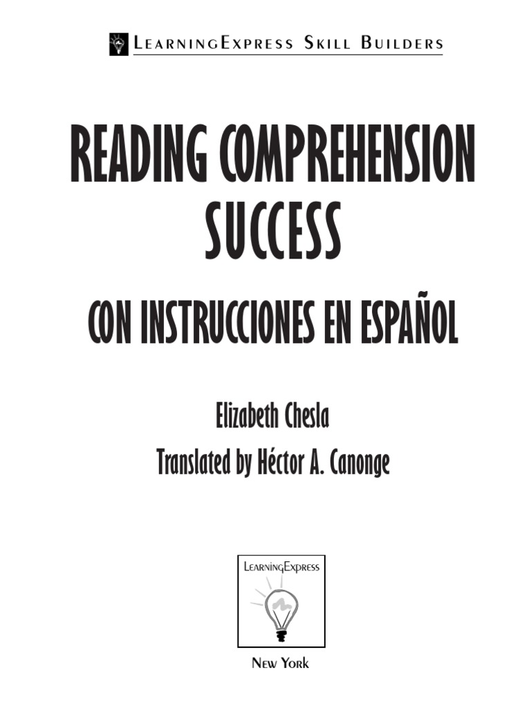 Reading Comprehension Success | PDF | Preescolar | Bill Clinton