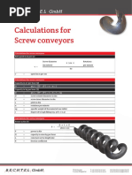 Screw Conveyor Design and Calculations | PDF | Screw | Mechanical ...