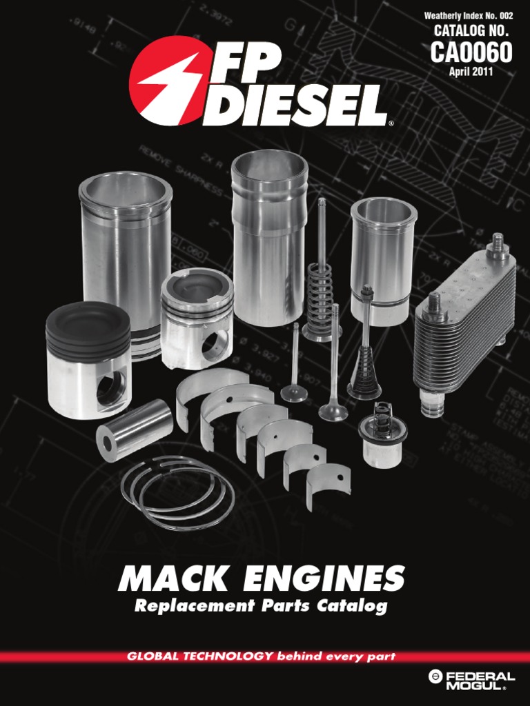 Mack Truck Engines FP Diesel Parts PDF | PDF | Cylinder (Engine) | Piston