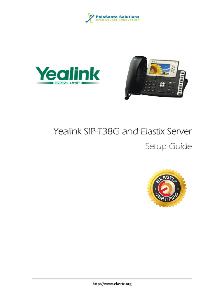 Yealink Sip t38g Phone Setupguide | PDF | Session Initiation Protocol ...