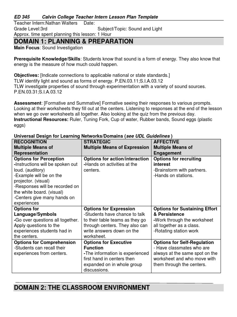 Lesson 3 Sound and Light | PDF | Sound | Reading Comprehension