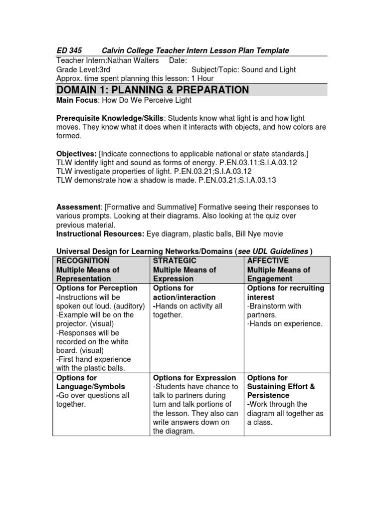 Lesson 6 Sound and Light | PDF | Perception | Learning