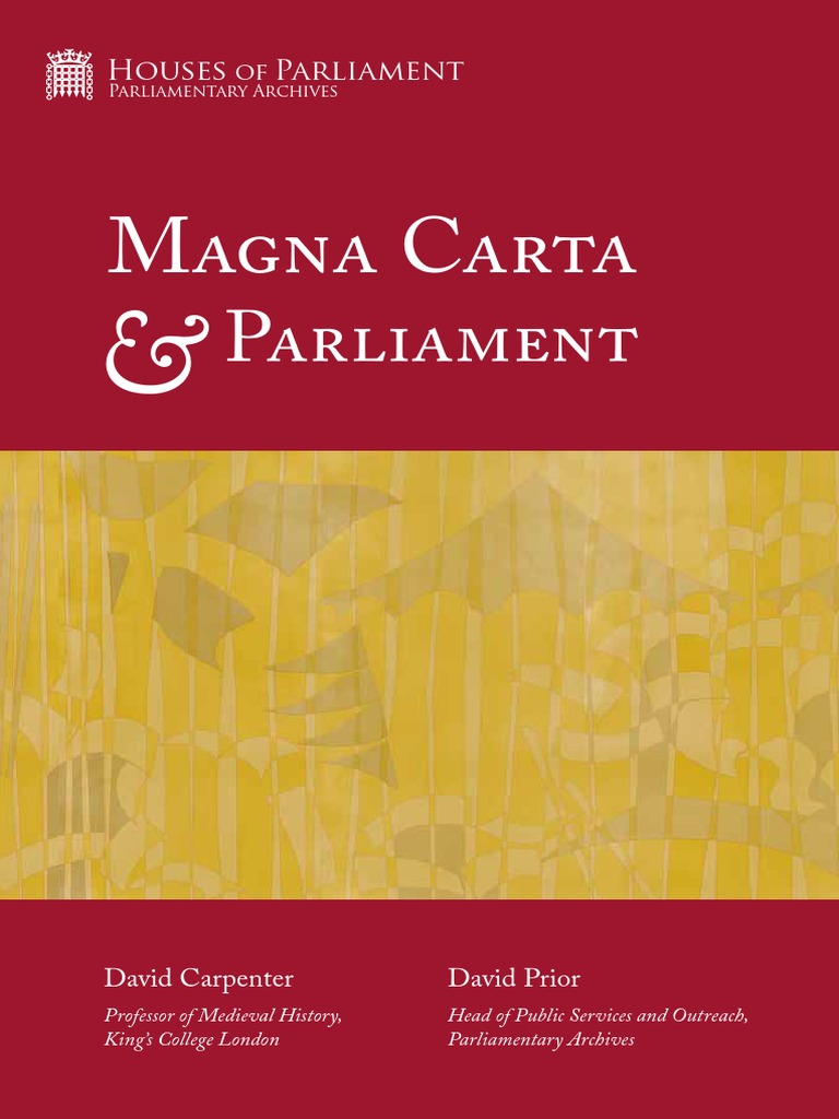 David CARPENTER y David PRIOR. Magna Carta & Parliament | PDF | Magna ...