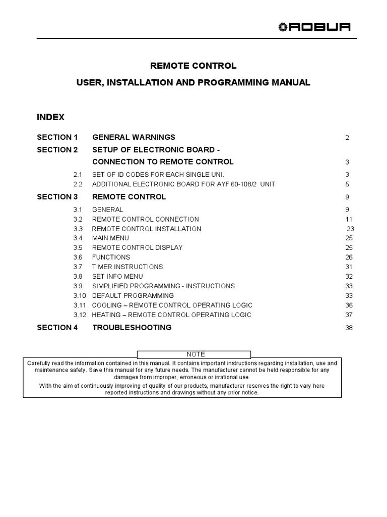 Remote Control | PDF | Electrical Connector | Water Heating