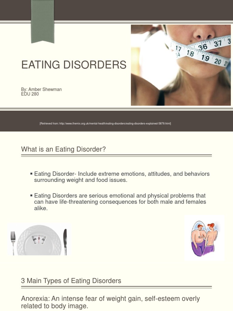 Eating Disorders Power Point | PDF | Self-Improvement | Wellness