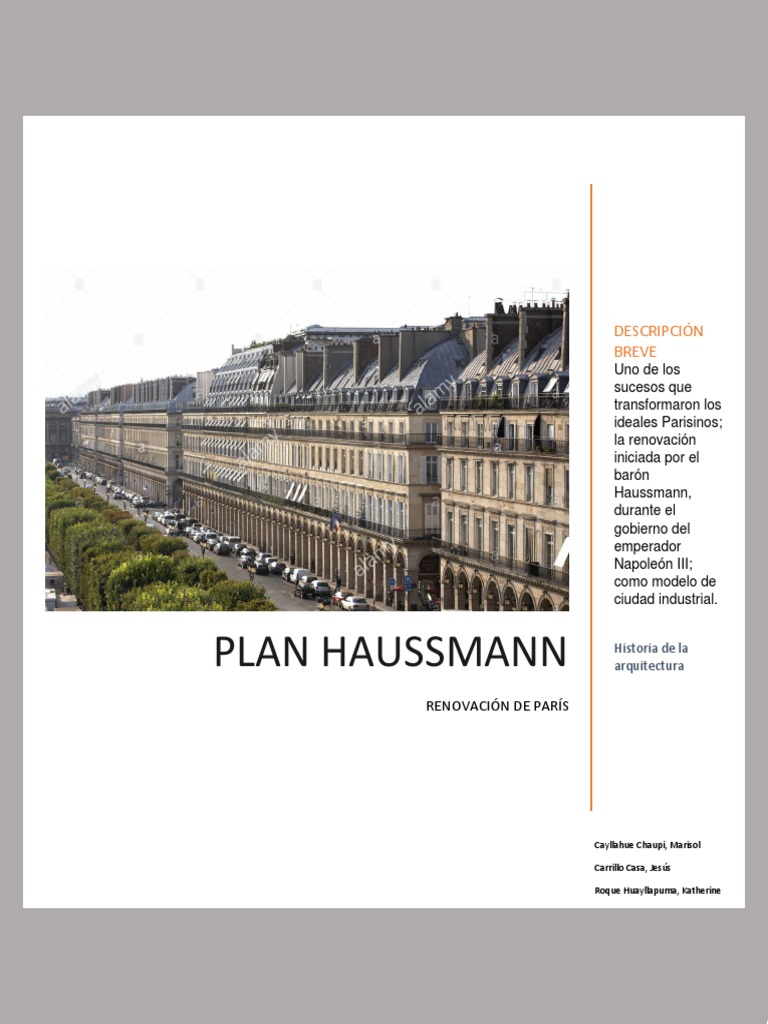 Plan Haussmann y La Reforma de París | París | Calle