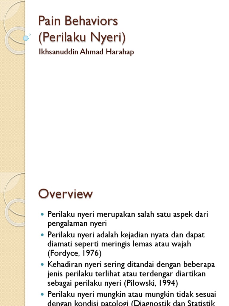 Pain Behaviors | PDF | Efikasi Diri | Nyeri