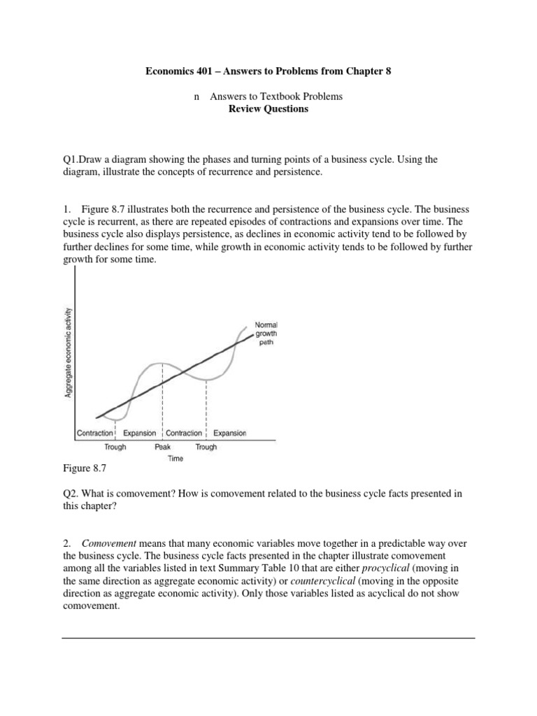 Chap 8 Answers | PDF | Procyclical And Countercyclical | Keynesian ...