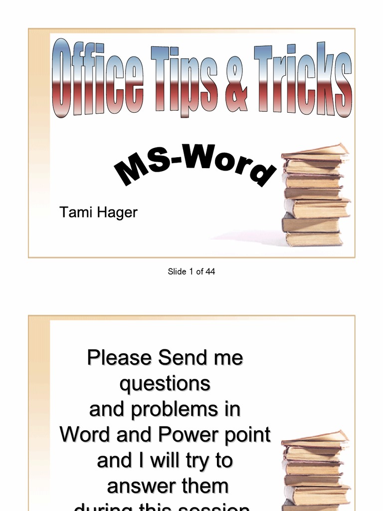 Word Power Point | PDF | Tab (Gui) | Page Layout