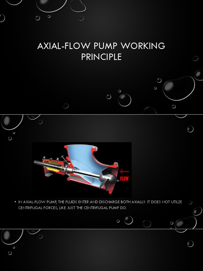 Axial-Flow Pump Working Principle | PDF | Pump | Fluid Mechanics