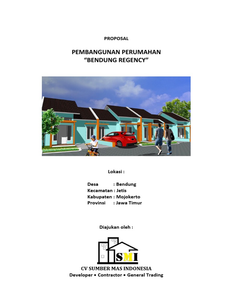 Proposal Pembangunan Perumahan Bendung Regency | PDF