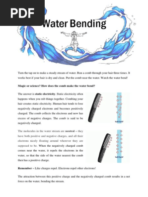 Bending Water With A Comb