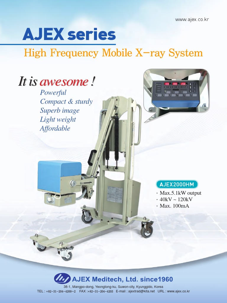 Brosur Ajex 2000 HM | PDF | X Ray | Vacuum Tube