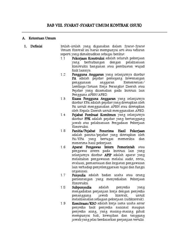 SSUK & SSKK Konstruksi | PDF