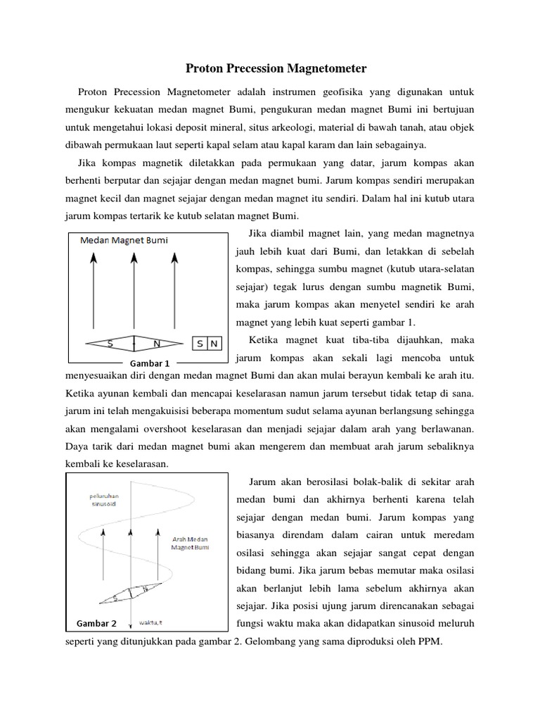 Proton Precession Magnetometer | PDF