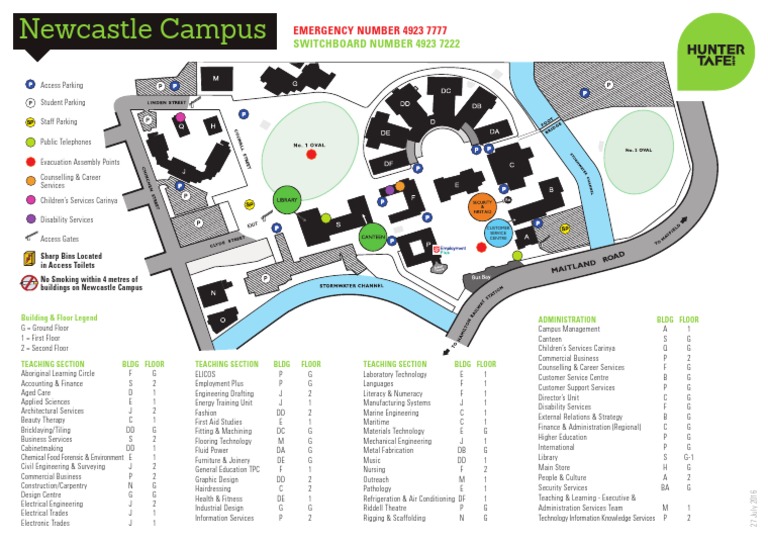 Newcastle Campus Map | Download Free PDF | Engineering | Science And ...
