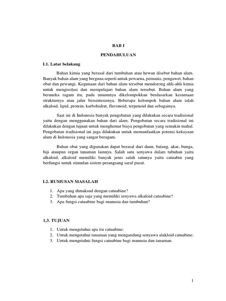 Isi Catuabine | PDF | Kesehatan Holistik | Sains & Matematika