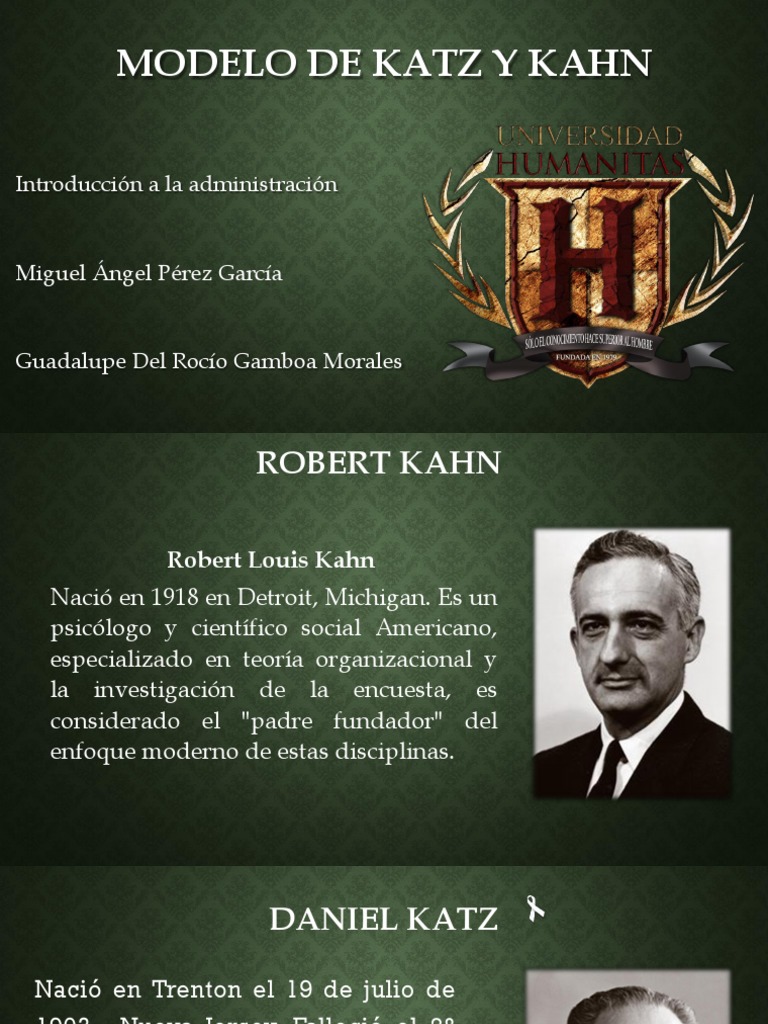 Modelo de Katz y Kahn | PDF | Sistema | Sicología