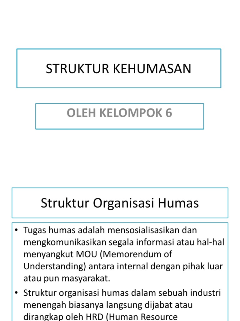 Struktur Kehumasan | PDF