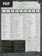AoS Soulbound Character Sheet Fillable | PDF