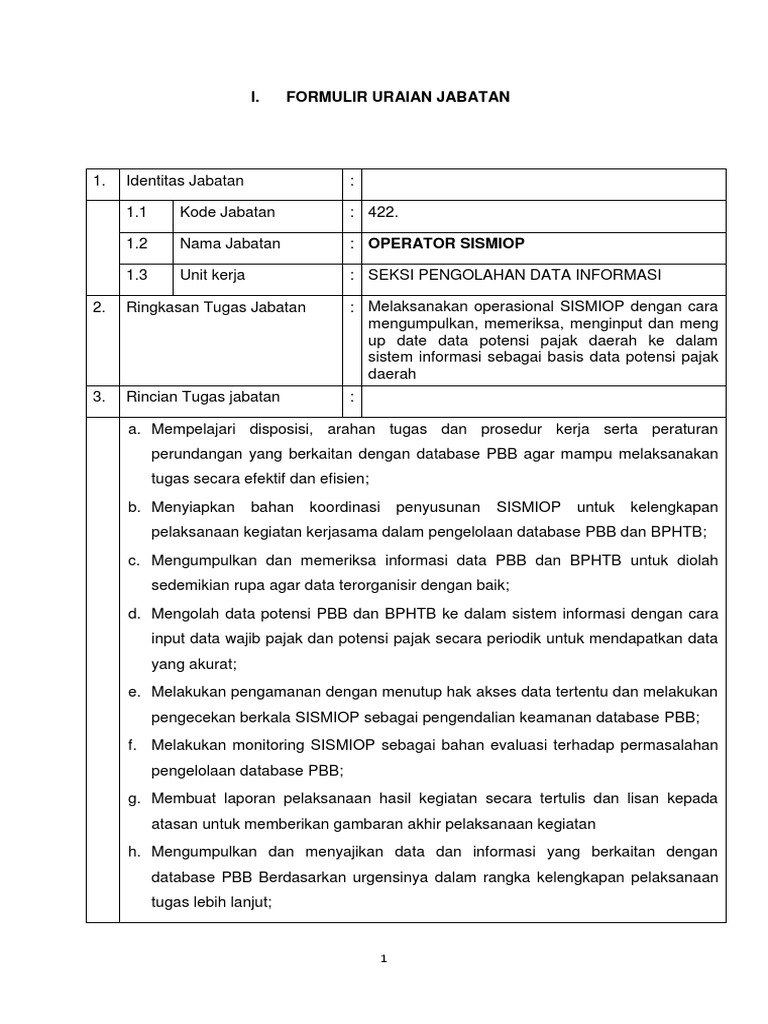 Seksi Pengolahan Data Informasi | PDF