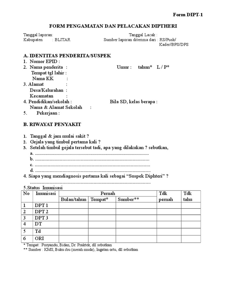 Format Difteri | PDF
