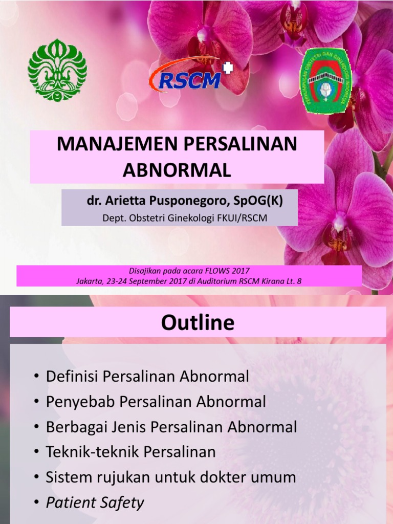 Seminar 9 - Manajemen Persalinan Abnormal - Dr. Arietta Pusponegoro ...