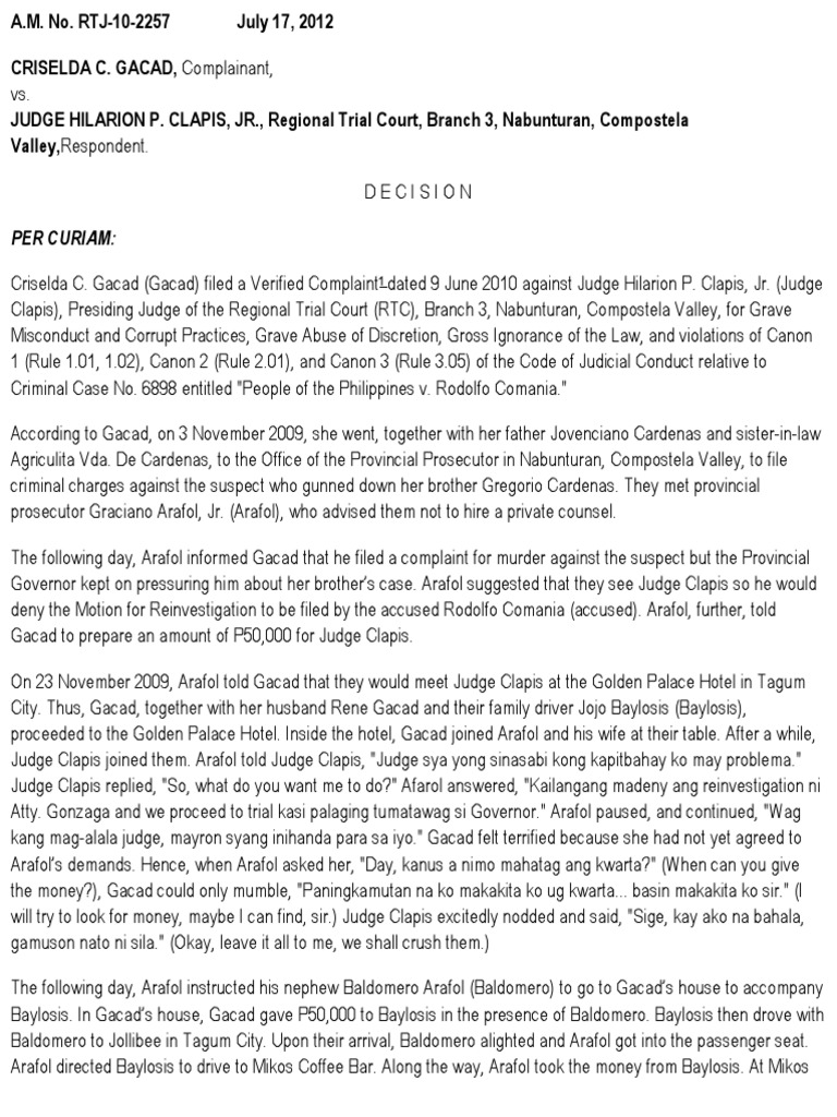 Gacad | PDF | Prosecutor | Bail