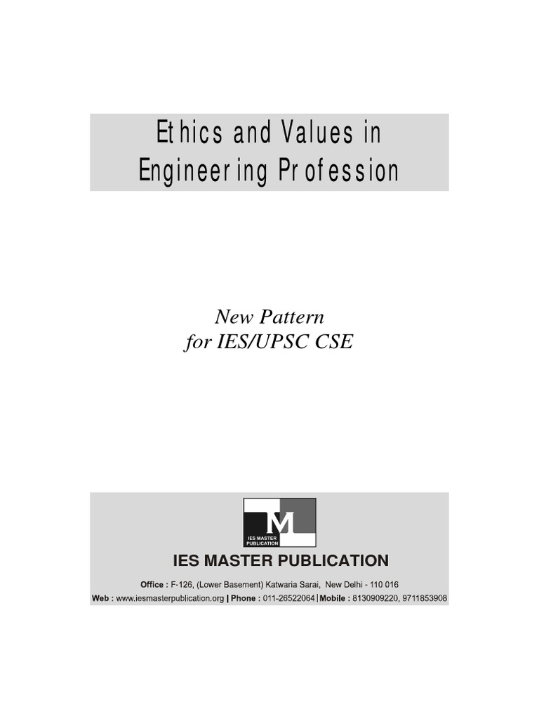 Ethics Content - Master IES | PDF | Morality | Corporate Social ...