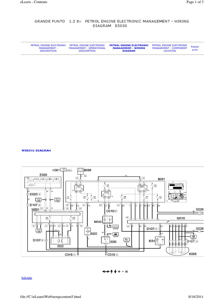 Fiat Grande Punto 1 2 PDF | PDF | Throttle | Fuel Injection