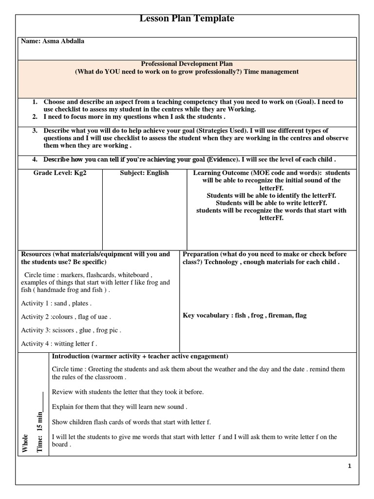 Lesson Plan 555 | PDF | Lesson Plan | Teachers