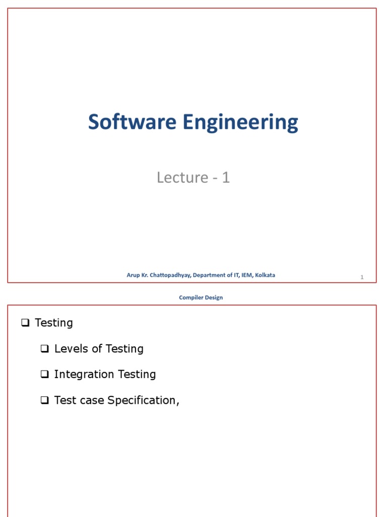 Software Engineering Lectures | Download Free PDF | Computer Engineering | Systems Science