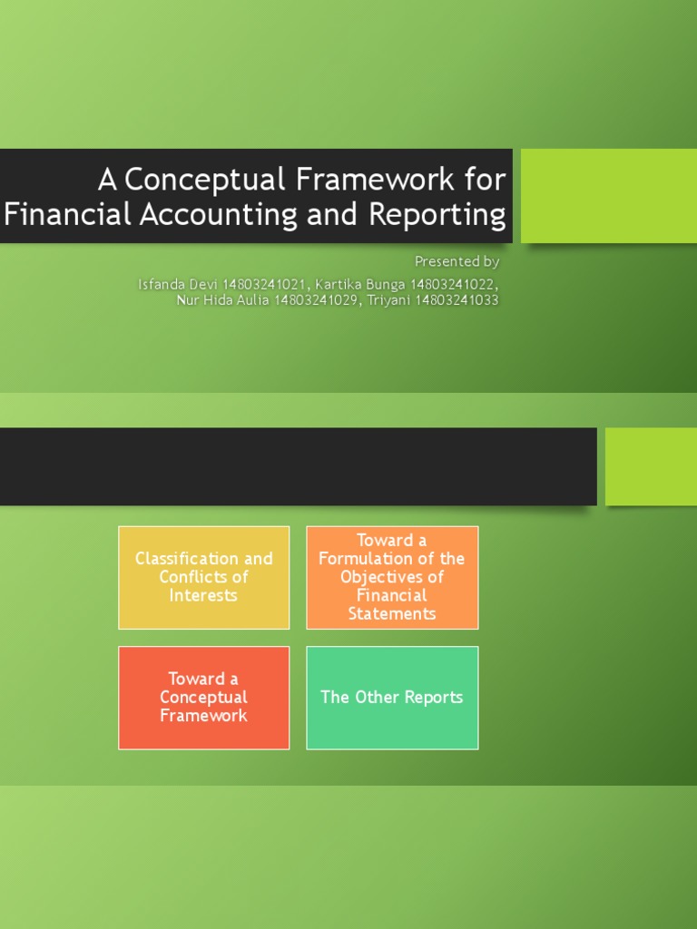 A Conceptual Framework For Financial Accounting and Reporting | PDF ...