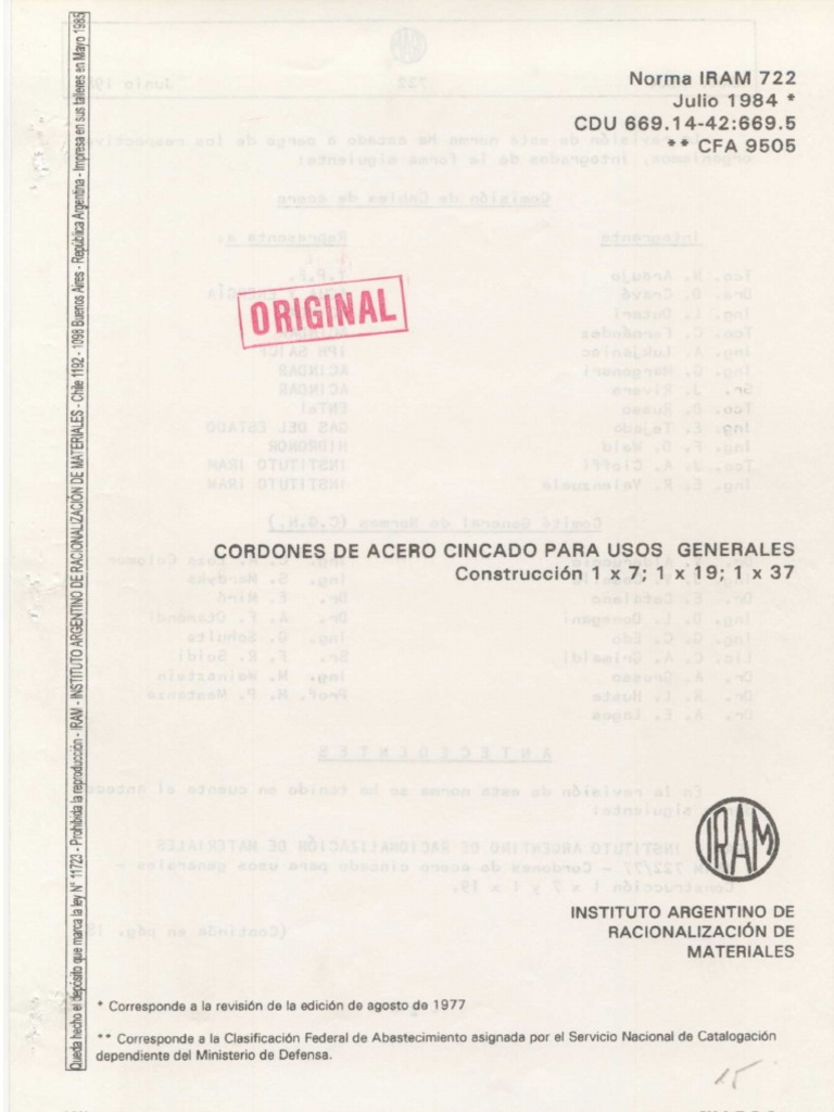 Iram 722 PDF | PDF