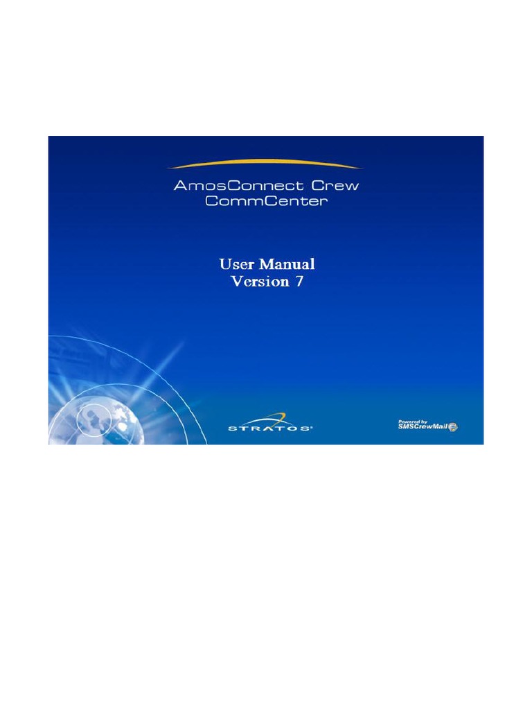 AmosConnect Crew CommCenter - User Manual 7.0 | PDF | Instant Messaging ...
