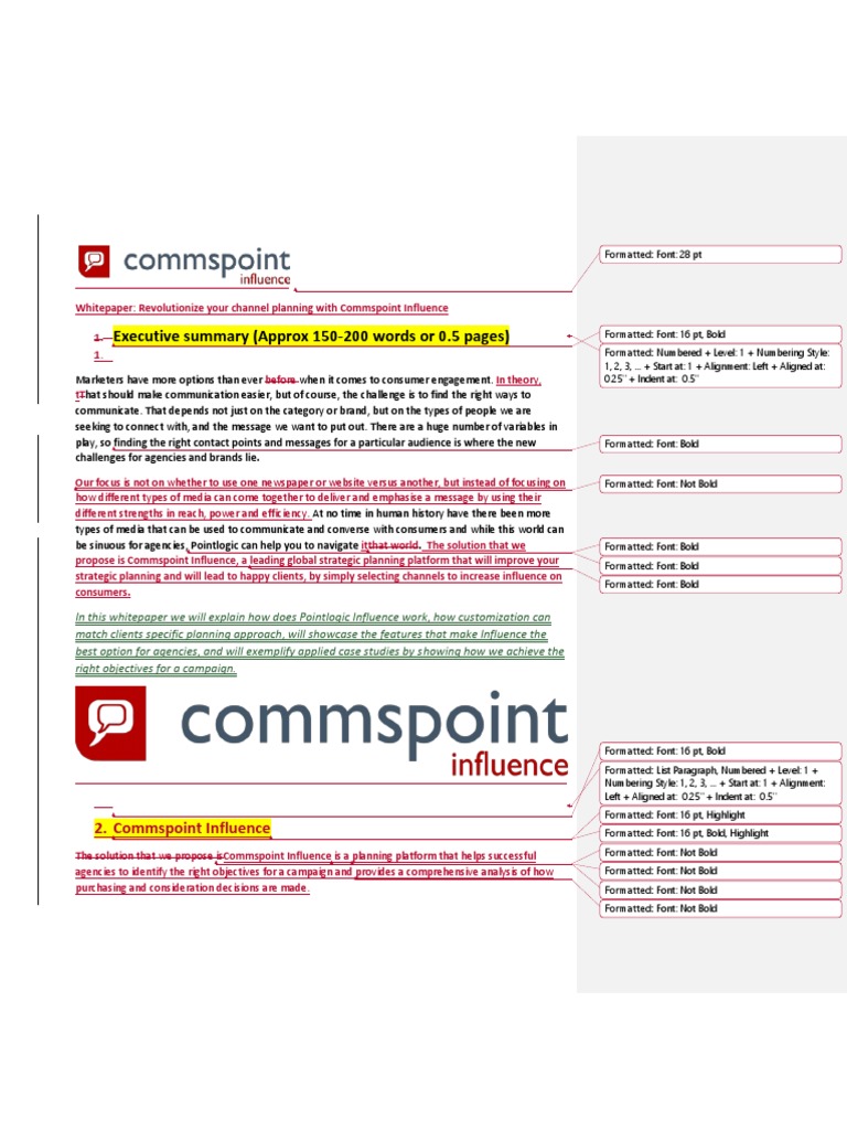 Commspoint Influence Whitepaper Updated - 12july17 | PDF | Brand | Mass ...