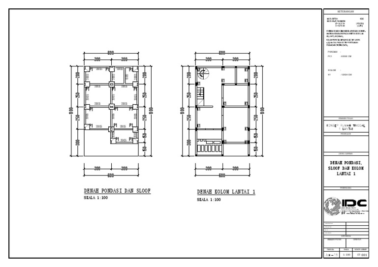 Denah Pondasi Dan Sloof (1)