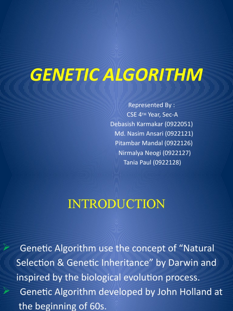 Genetic Algo | PDF