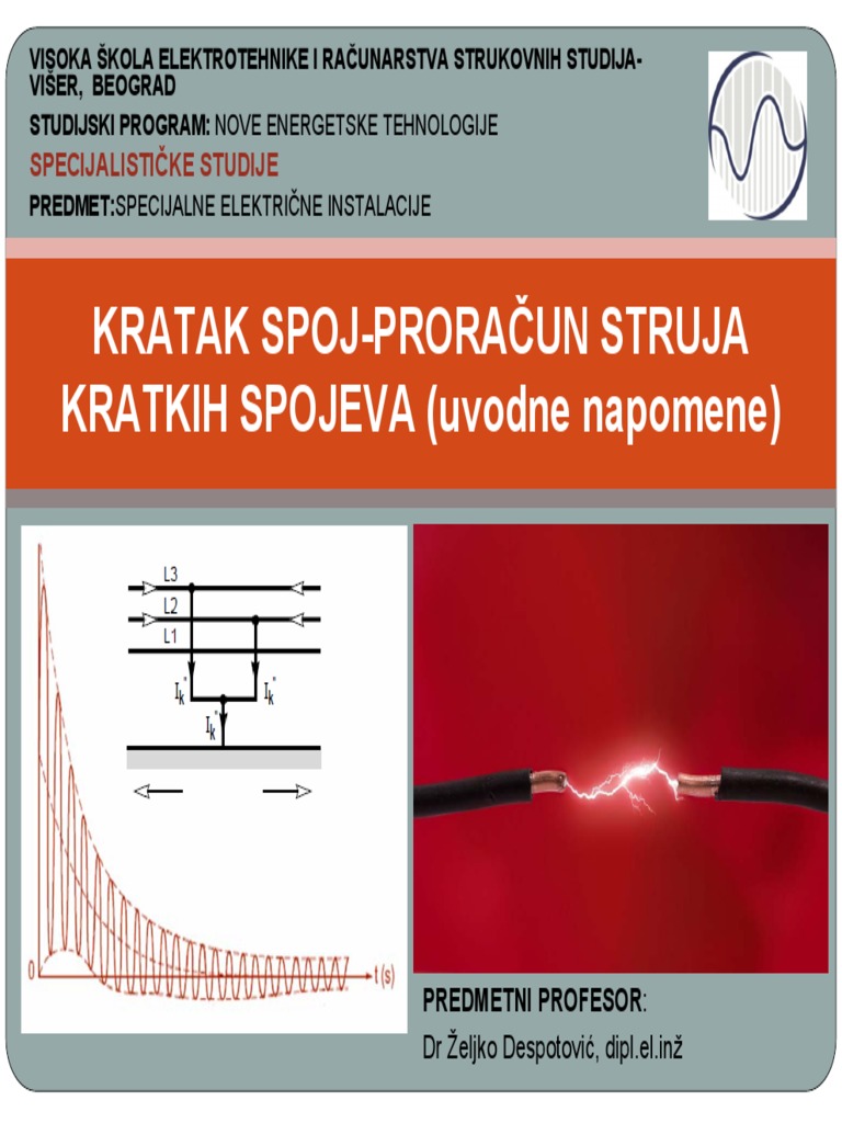 Kratak Spoj - Proracun Struja Kratkih Spojeva | PDF