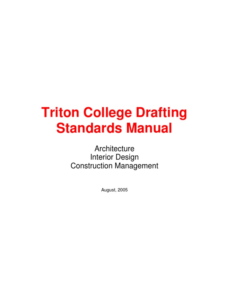 Triton Drafting Standards Manual | Download Free PDF | Technical ...
