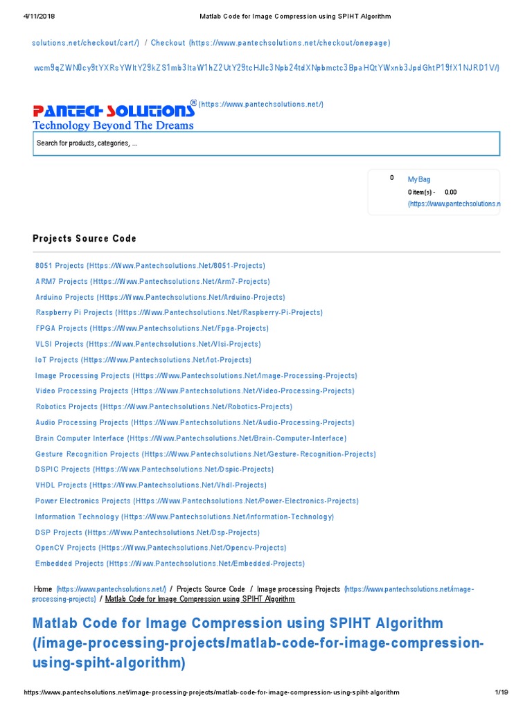 Matlab Code For Image Compression Using Spiht Algorithm Pdf Data Compression Wavelet