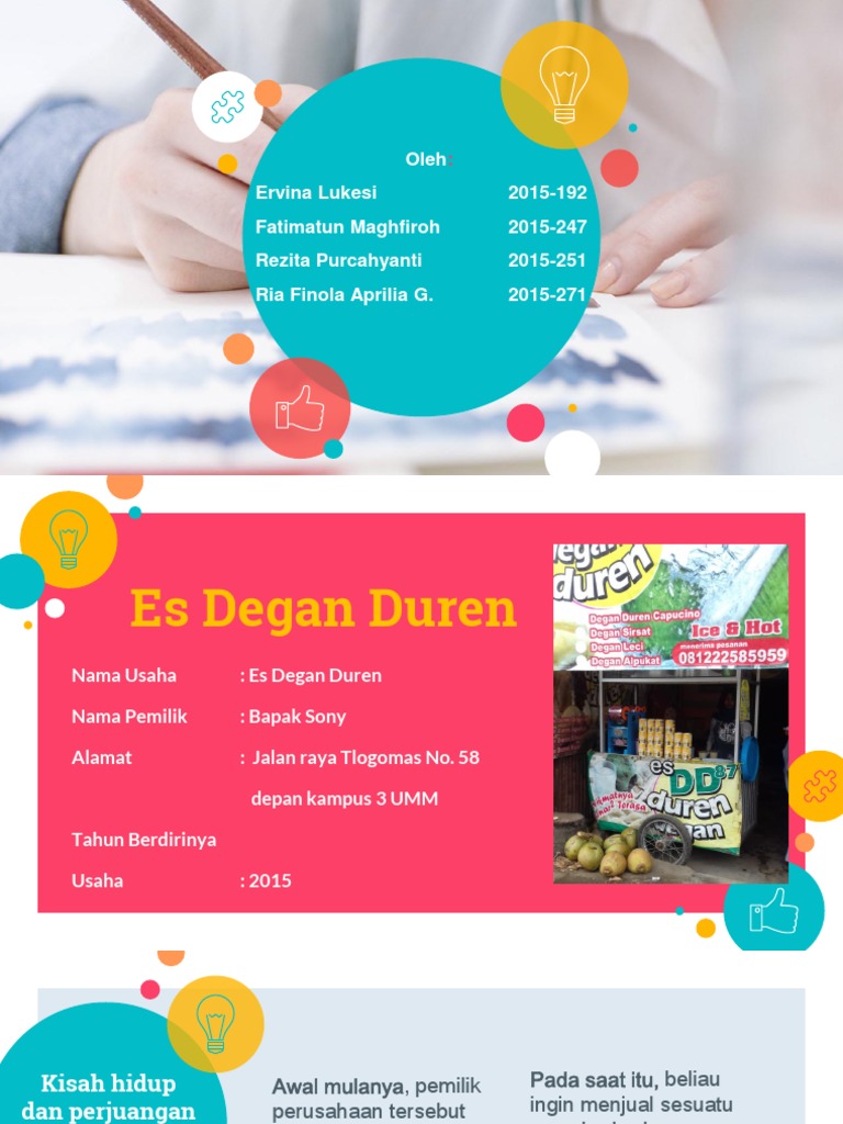 Kisah Sukses Es Degan Duren Malang | PDF | Pengembangan Diri