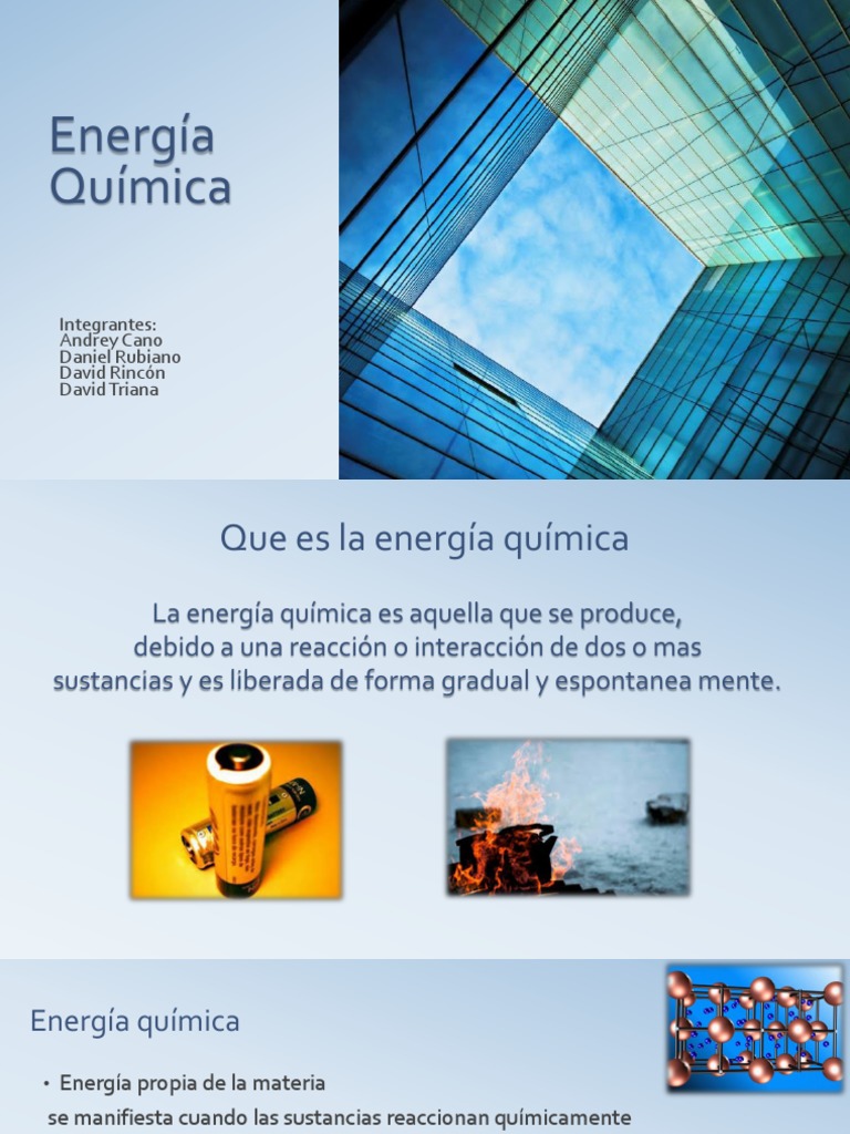 Energía Química | PDF | Turbina | Química