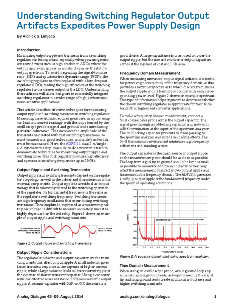 Ripple Measurement | PDF | Capacitor | Signal To Noise Ratio