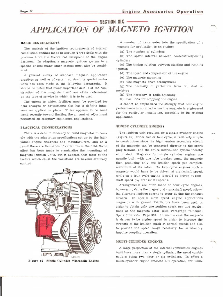 Application of Magneto Ignition (32-42) PDF | PDF | Ignition System ...