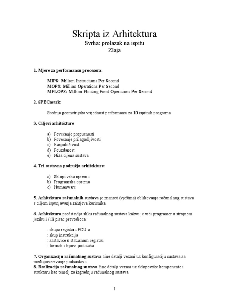 Skripta Iz Teorija | PDF